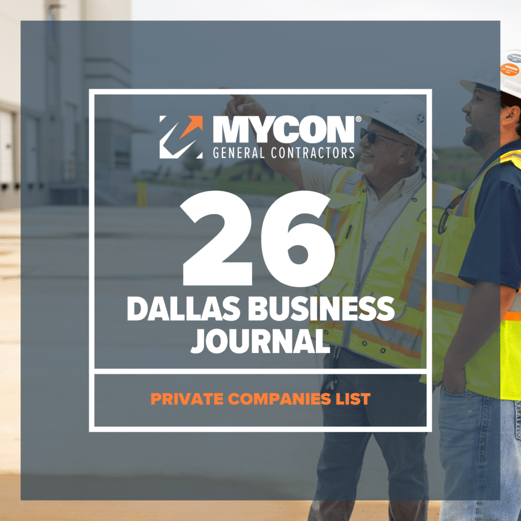 MYCON Ranks Among Top Private Companies in Dallas